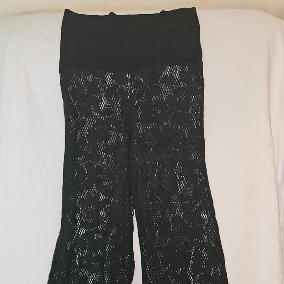 Raviya | Swim | Raviya Black Crochet Look Coverup Pants M | Poshmark